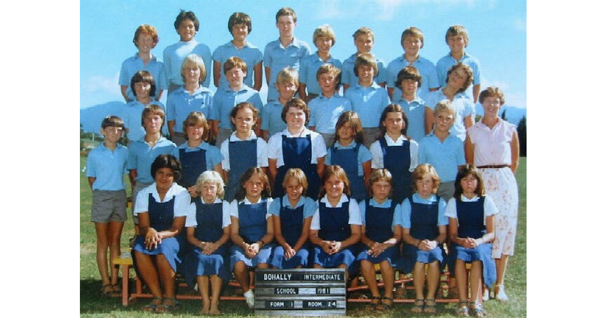 School Photo - 1980's / Bohally Intermediate School - Blenheim | MAD on ...