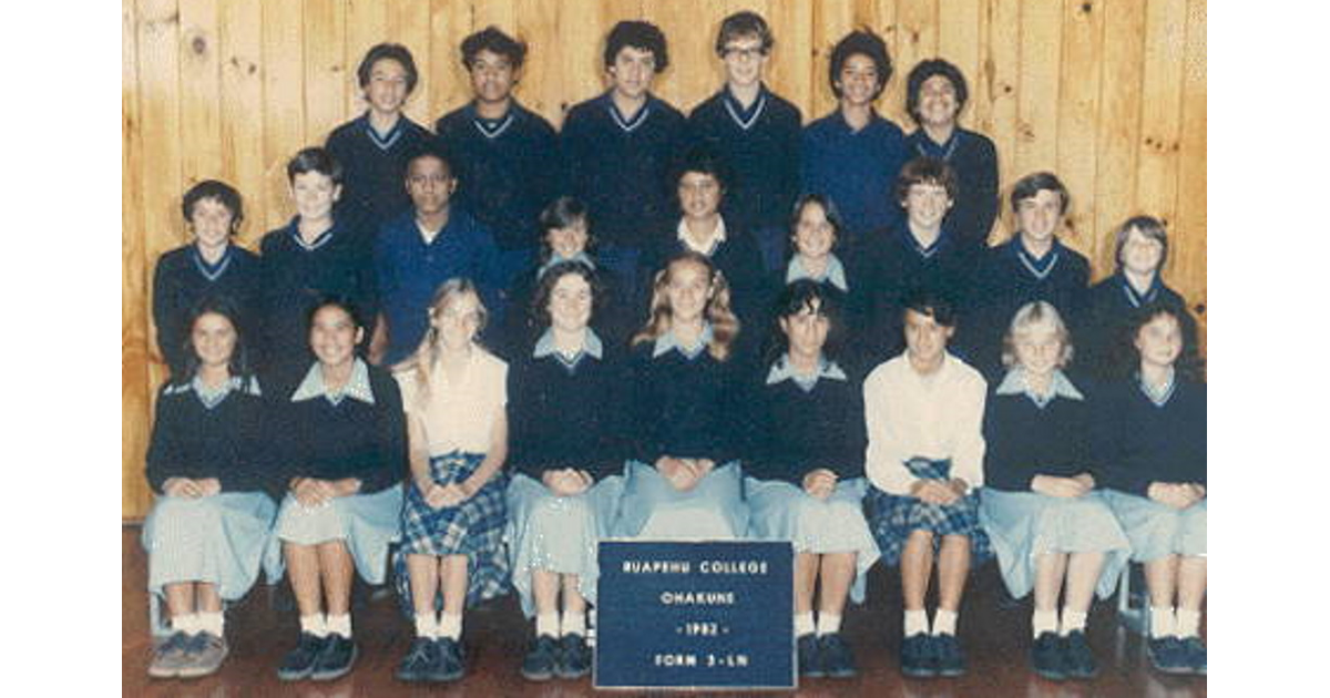 School Photo - 1980's / Ruapehu College - Ohakune | MAD on New Zealand