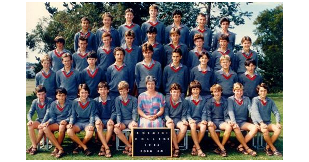 School Photo - 1980's / Rosmini College - North Shore | MAD on New Zealand