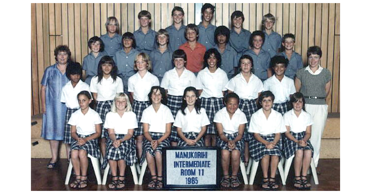 School Photo - 1980's / Manukorihi Intermediate - Waitara | MAD on New Zealand