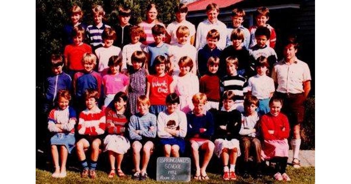 School Photo - 1980's / Springlands School - Blenheim | MAD on New Zealand