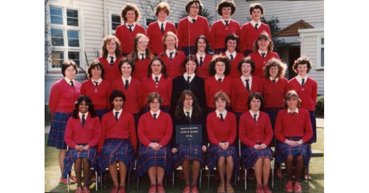 School Photo - 1980's / Southland Girls High School - Invercargill ...